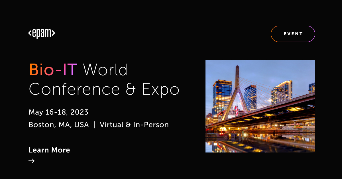 Bio-IT World Conference & Expo 2023 | EPAM