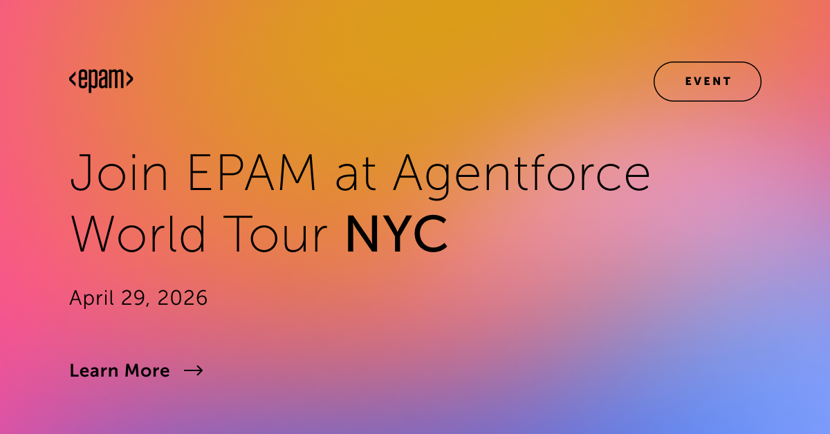 Agentforce World Tour NYC on April 29, 2026 | EPAM