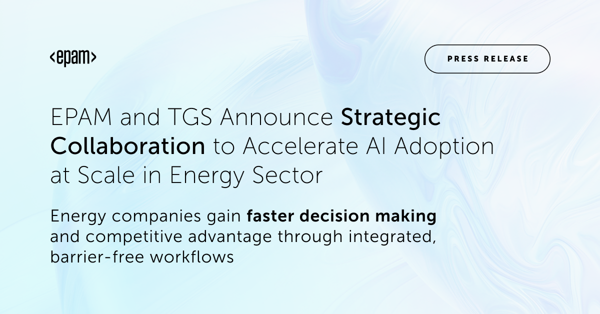EPAM, TGS and AWS Accelerate AI Adoption in Energy | EPAM